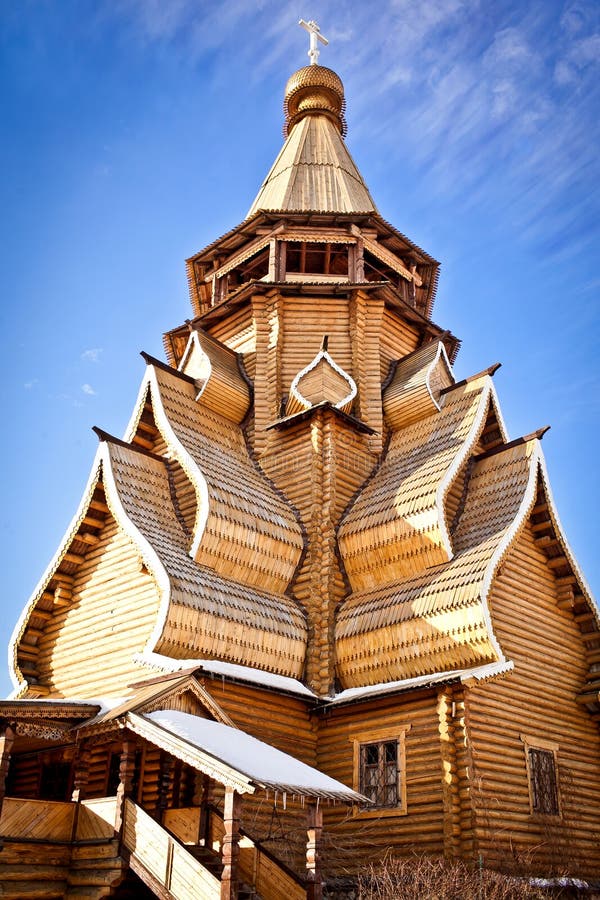 Wooden Church stock image. Image of green, dome, golden - 18966787