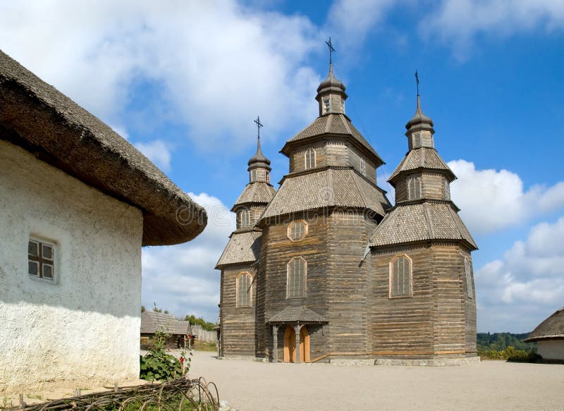 Wooden church stock photo. Image of history, grass, cathedral - 9169756