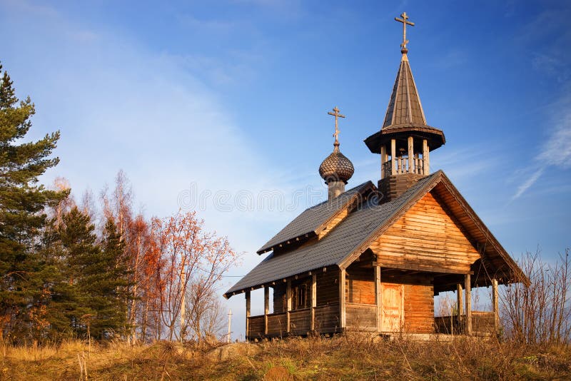 Old Wooden Church stock image. Image of christ, landscape - 1959649