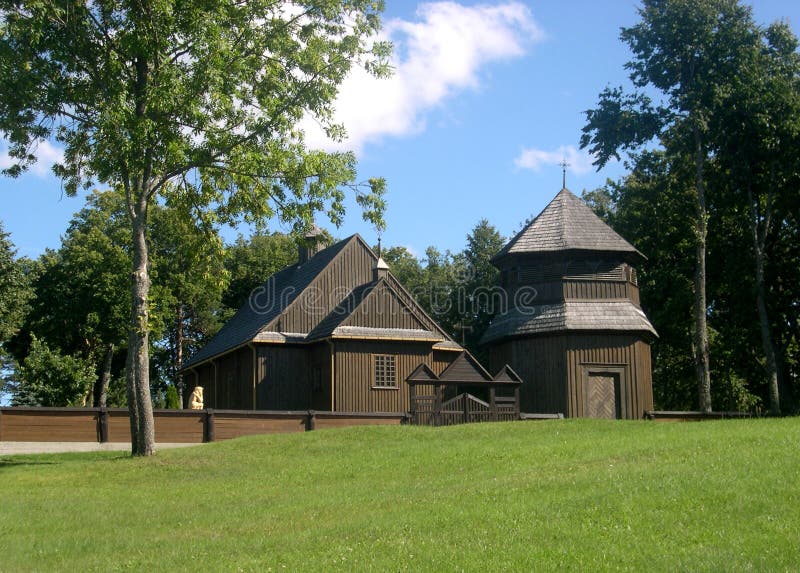 Wooden church stock image. Image of green, brown, christian - 666263
