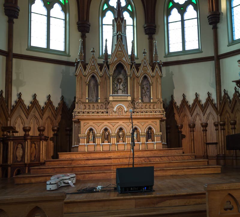 Wooden church altar stock image. Image of cathedral, religious - 60105563