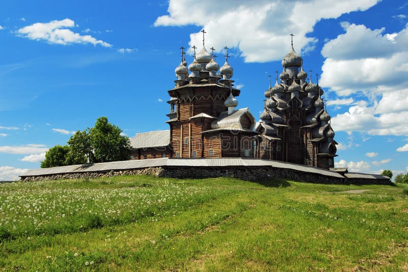 Wooden Churches On Island Kizhi Stock Image - Image of heritage ...