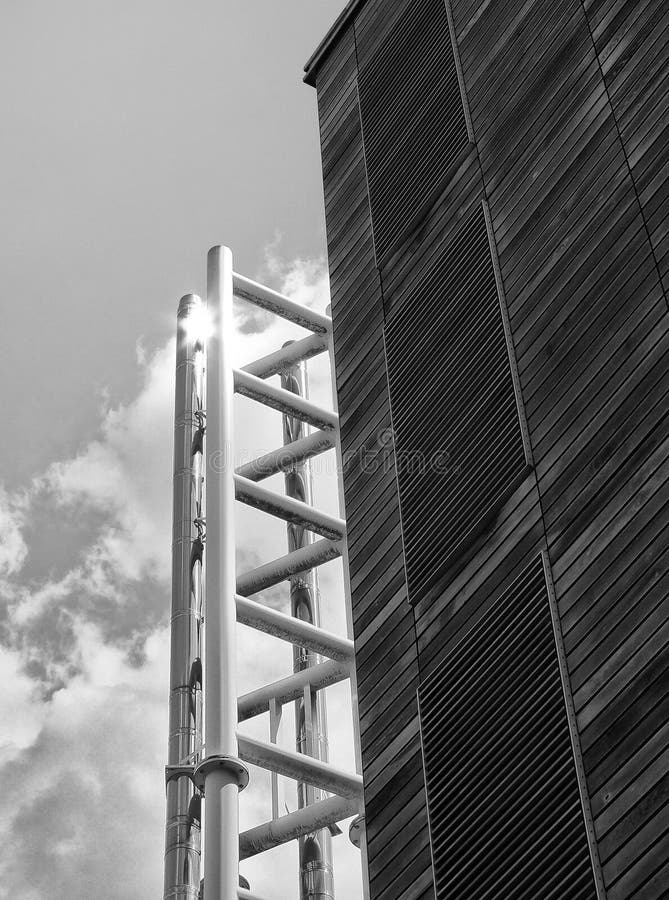 Wooden Cladding and Steel Tower Stock Photo - Image of observatory ...