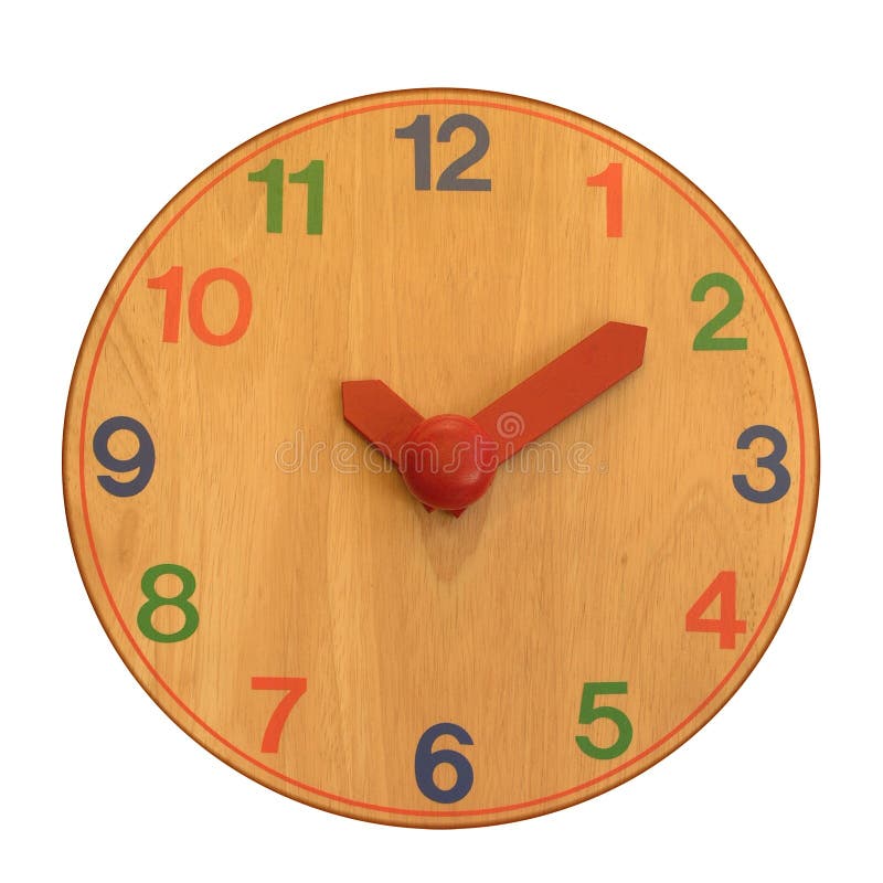 Wooden clock stock image. Image of round, time, second - 1023919