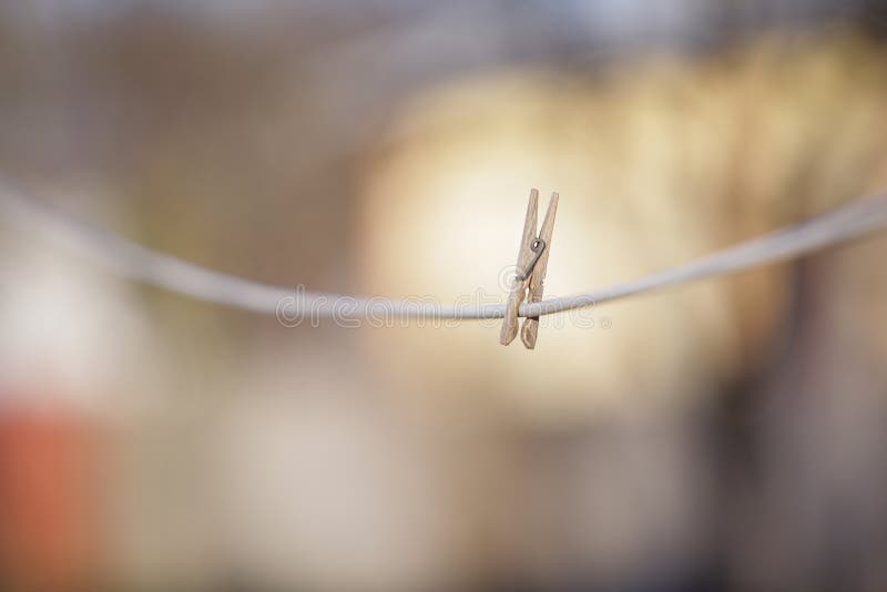 Wooden clothes-pin stock photo. Image of laundry, tool - 114224964