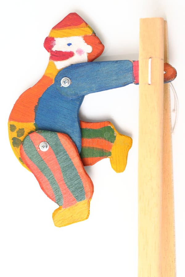 Wooden Clown Puppet Isolated Picture. Image: 29284122