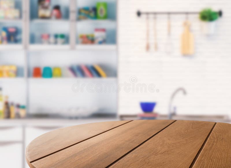 Wooden coffee table stock photo. Image of furniture, circular - 82755652