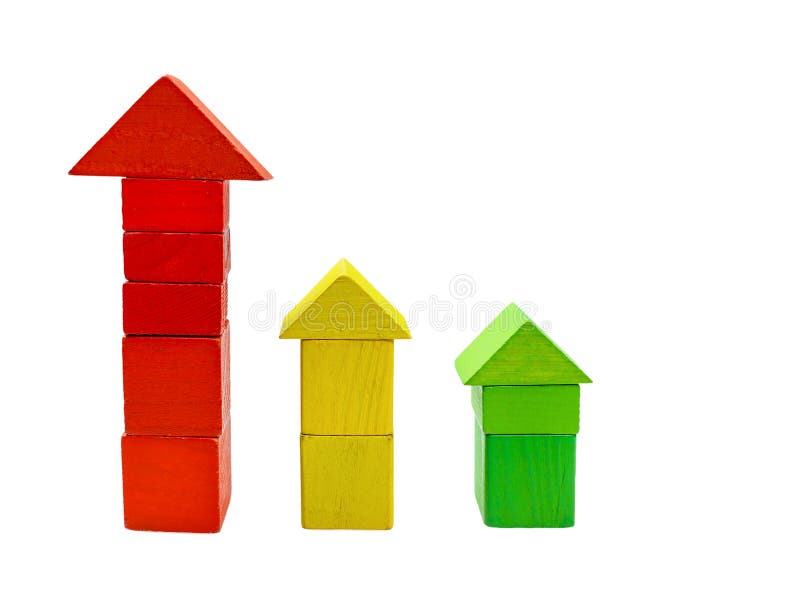 Wooden Colored Cubes Tower Toy Stock Photo - Image of creative ...