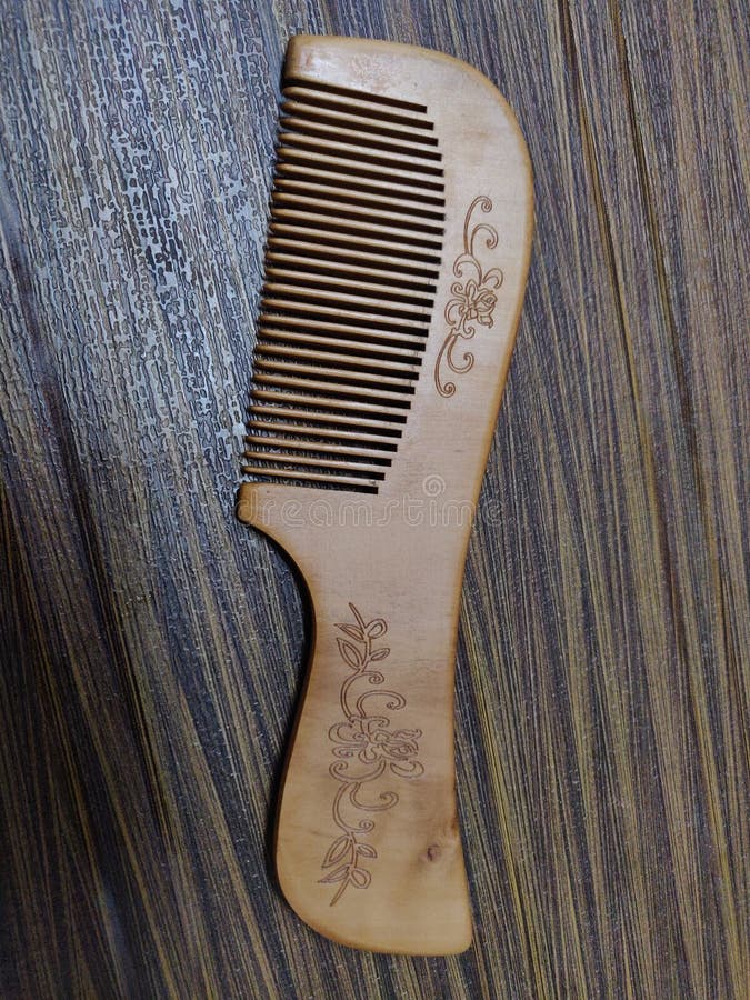 Wooden comb stock image. Image of craft, woodsman, comb - 160762817