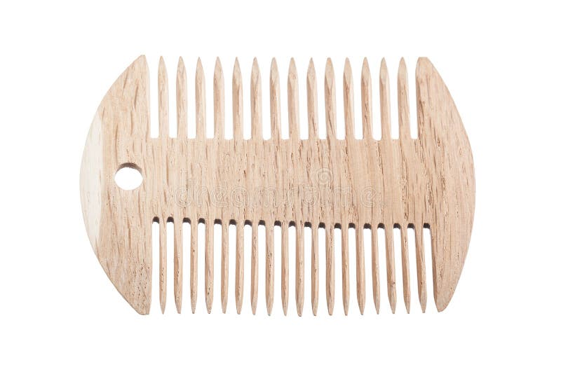 Wooden Comb Isolated on White Stock Photo - Image of white, healthcare ...