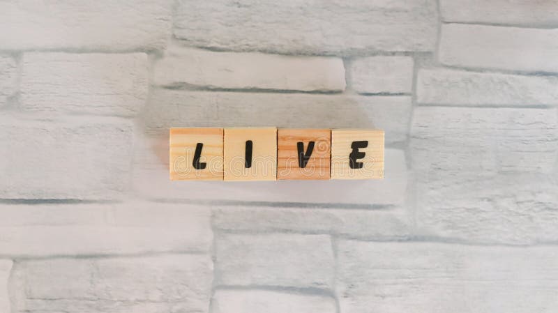 Wooden Concept Overlaid with Live Text. Striped White Background. Stock ...