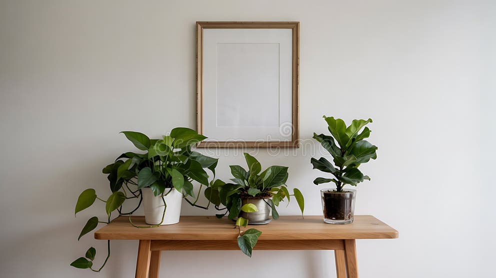 Wooden Console Mockup Frame Stock Illustrations – 1,852 Wooden Console ...