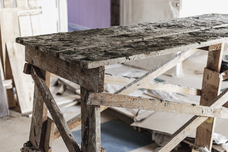 Wooden Construction Scaffolding for Construction Work at a Height ...