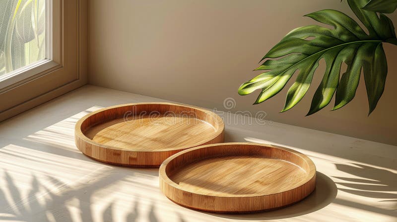 Wooden Containers on Table stock photo. Image of rustic - 322430964