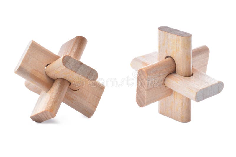 Conundrum Isolated on White Stock Photo - Image of assembly, element ...