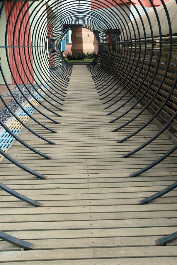 Wooden Corridor stock photo. Image of wooden, construction - 7395958