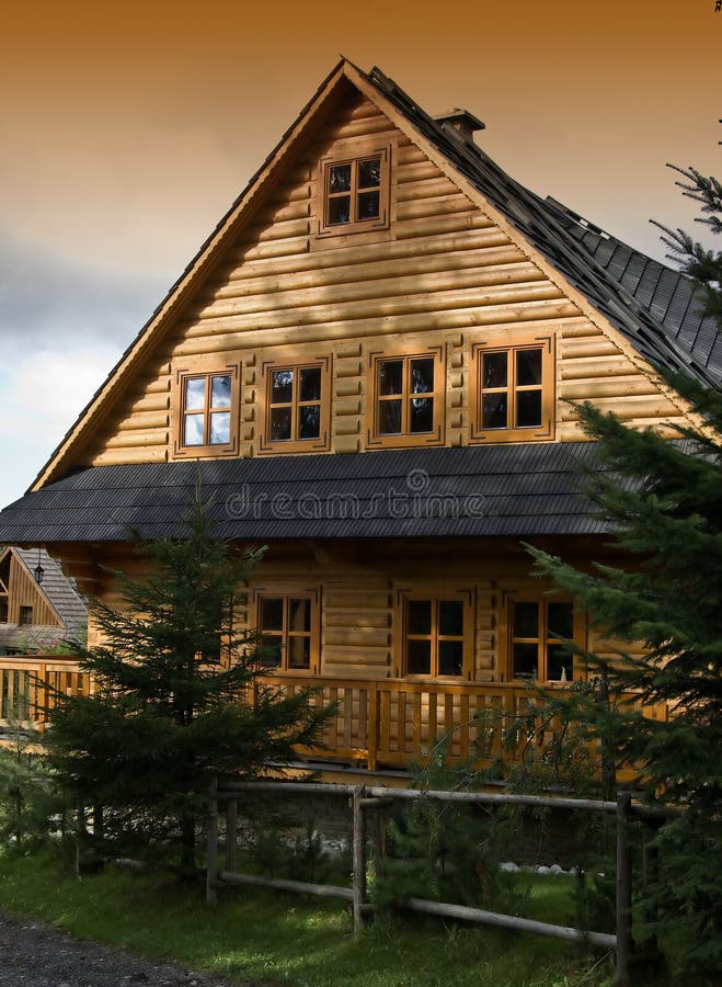 Wooden cottage stock image. Image of building, residence - 16007033