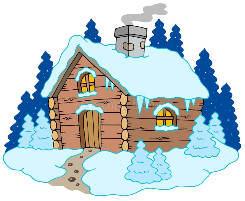 Winter Cabin Drawing Stock Illustrations – 1,726 Winter Cabin Drawing ...