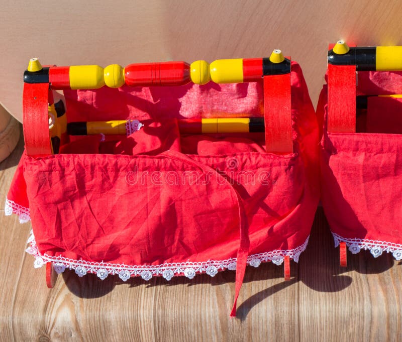 Wooden Cradle of Eastern Type Stock Photo - Image of relax, wood: 111926038