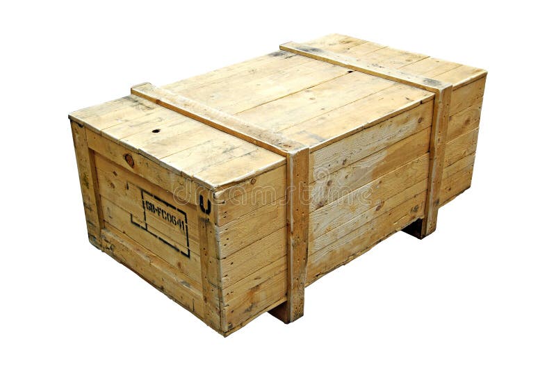 Big cargo wooden crate stock photo. Image of shipping - 18949830