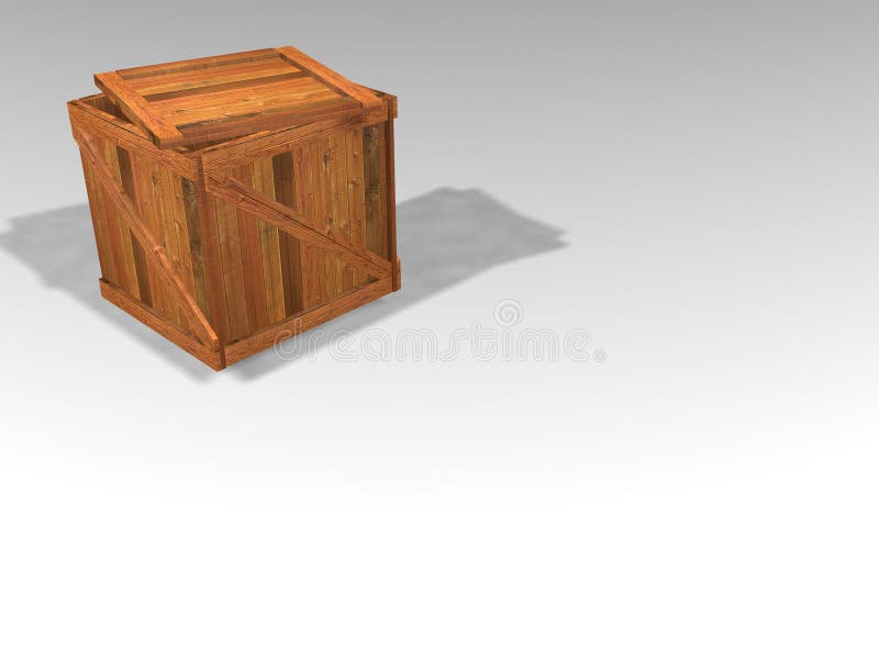 Wooden crate stock illustration. Illustration of commerce - 2700910