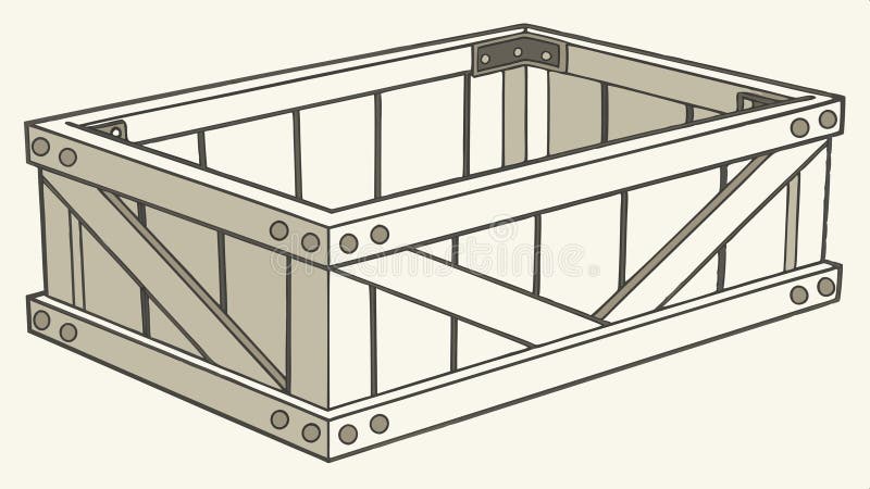 Wooden Crate Illustration: Storage, Cargo, Box, Container, Wood Vector ...