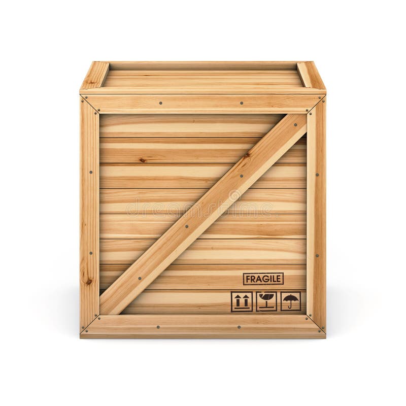 Wooden crate stock illustration. Illustration of export - 2700910