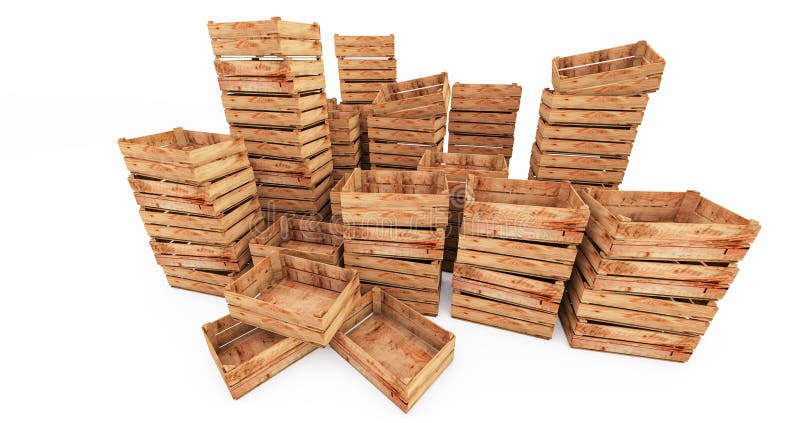 Stack Wooden Crates Stock Illustrations – 150 Stack Wooden Crates Stock ...
