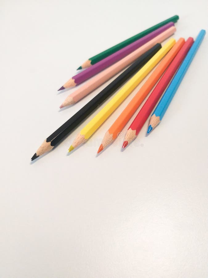 Wooden Crayons for Painting Stock Photo - Image of wooden, crayons ...