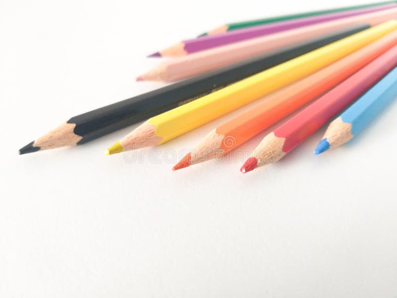 Wooden Crayons for Painting Stock Image - Image of crayons, paint ...