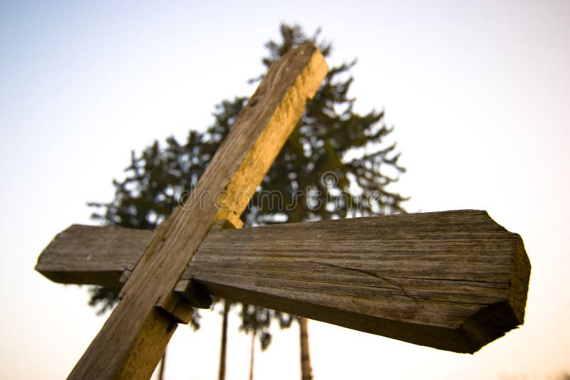 Wooden cross stock image. Image of representation, unadorned - 2796373