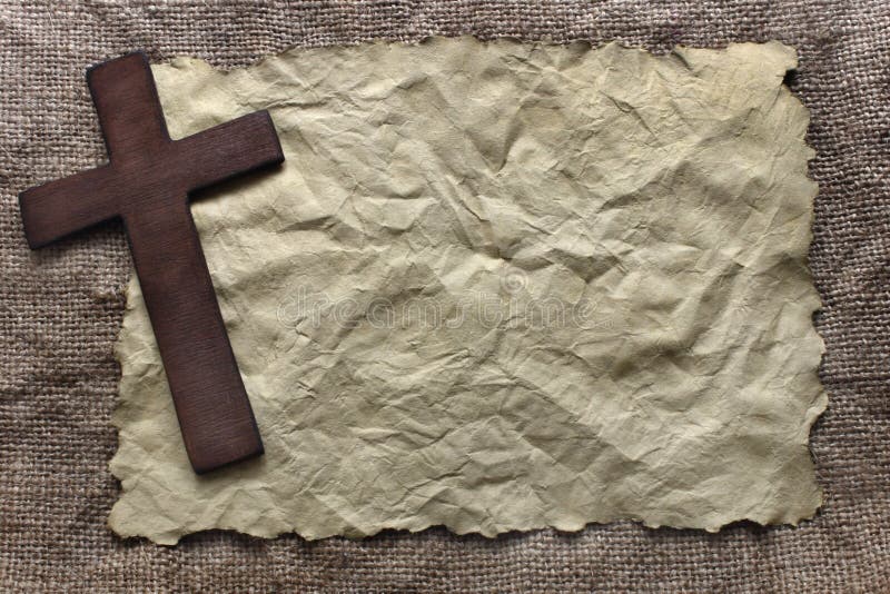 Wooden cross stock photo. Image of paper, religious, decor - 33234166
