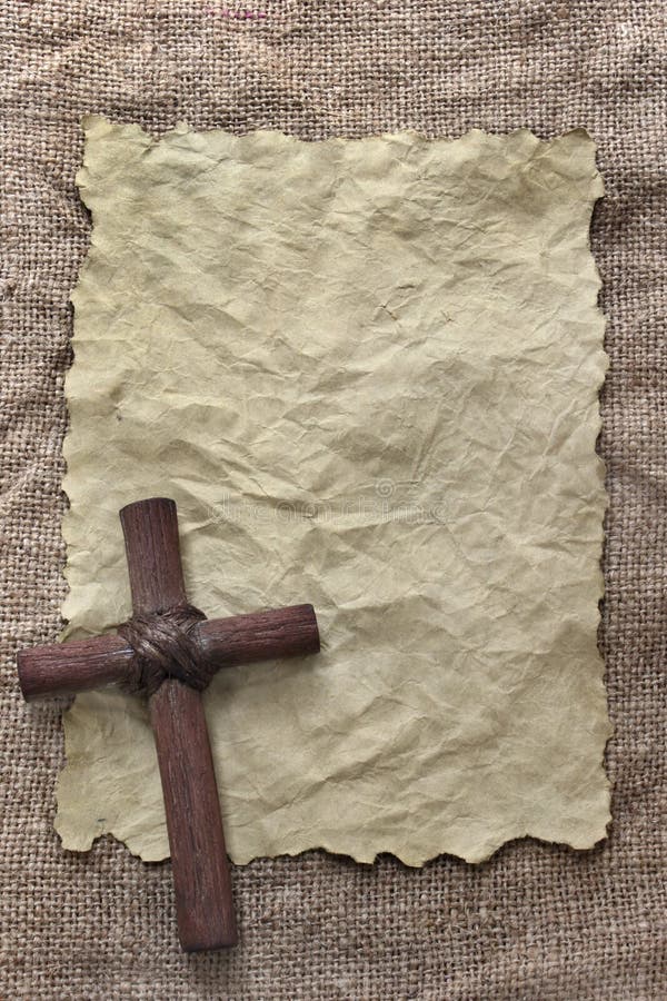 Wooden cross stock photo. Image of design, religion, paper - 33288164