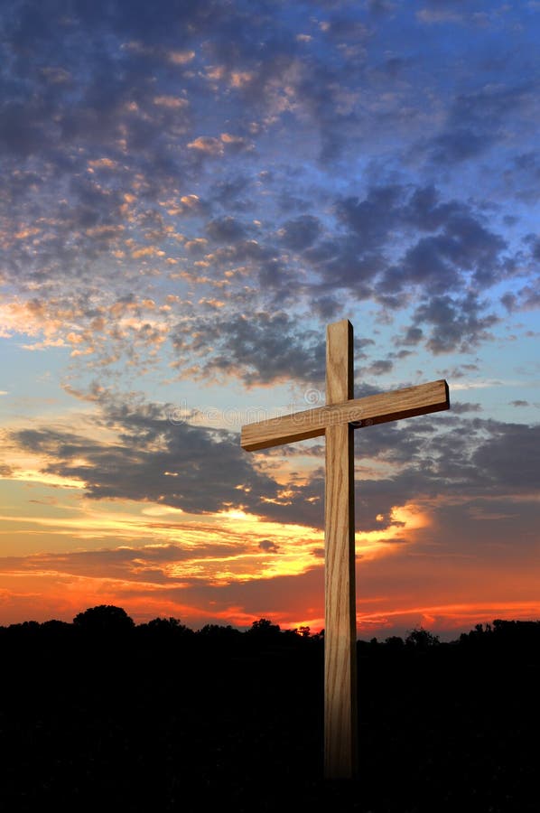 Wooden Christian Cross Sunset Wooden Jesus On Cross Sunset Hi Res