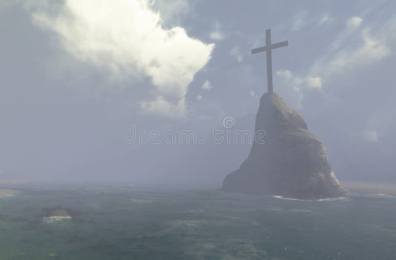 Cross in water stock image. Image of catholic, icon, religion - 30564777