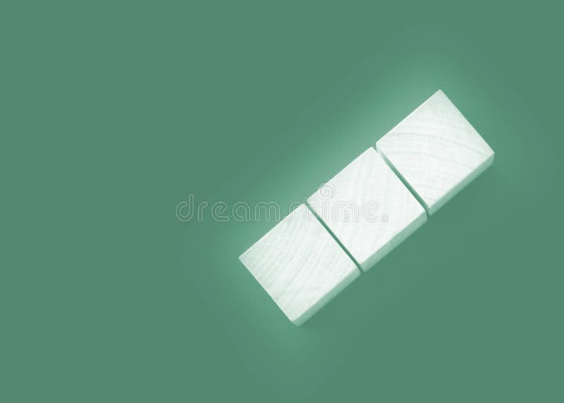 Wooden Cube Block Shape Withcopyspace on Dark Grey Table Stock Image ...
