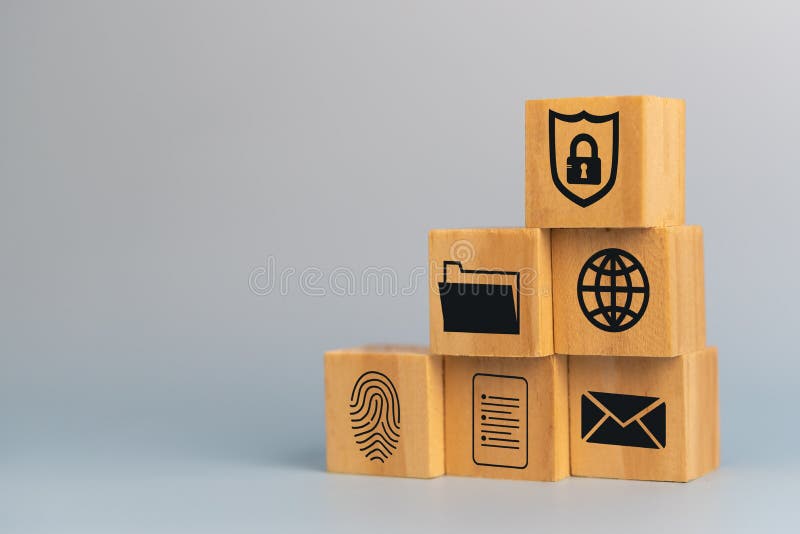 Wooden Cube for Document Management Digital File Data Online ...