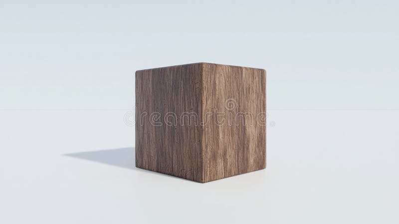 Wooden Cube Rough Texture Visible Grain Stock Photos - Free & Royalty ...