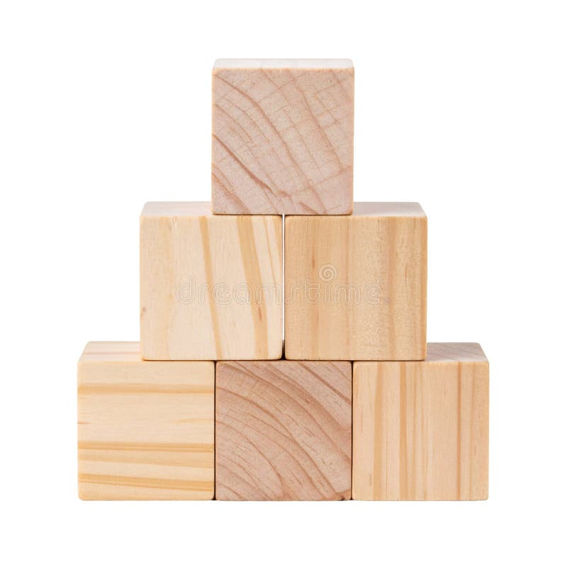 Stack Wooden Cubes Transparent Background Ai Generated Stock Photos ...