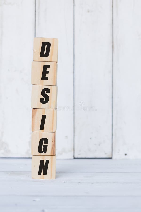 Wooden Cube, with with Word Content, on White Background Stock Photo ...