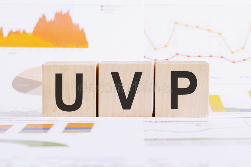 Wooden Cubes with the Acronym UVP - Unique Value Proposition Stock ...
