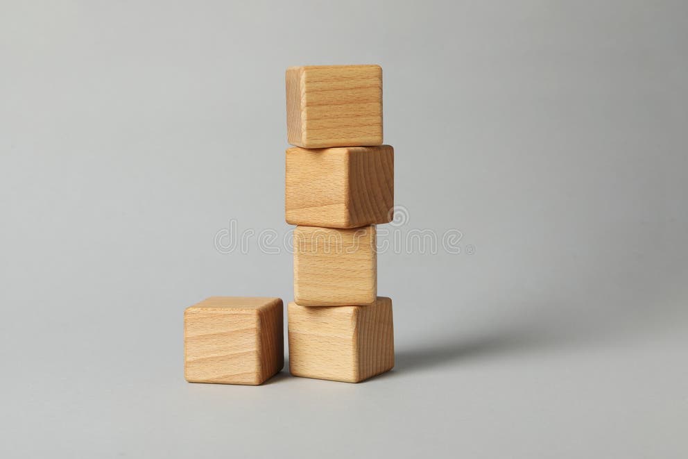 Wooden Cubes, Blank Wooden Cubes for Different Concepts Stock Photo ...