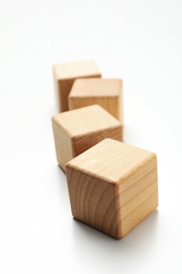 Wooden Cubes, Blank Wooden Cubes for Different Concepts Stock Photo ...
