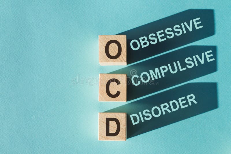 Wooden Cubes Building Word OCD - Abbreviation Obsessive Compulsive ...