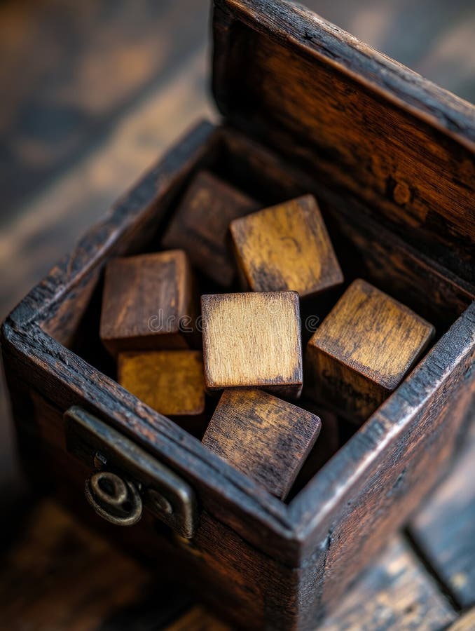 Wooden Cubes Open Rustic Storage Box Stock Photos - Free & Royalty-Free ...