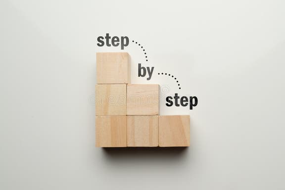 Wooden Cubes in the Shape of a Staircase with an Abstract Staircase ...