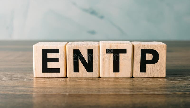 Wooden Cubes with Text ENTP. Extraverted, Intuitive, Thinking ...