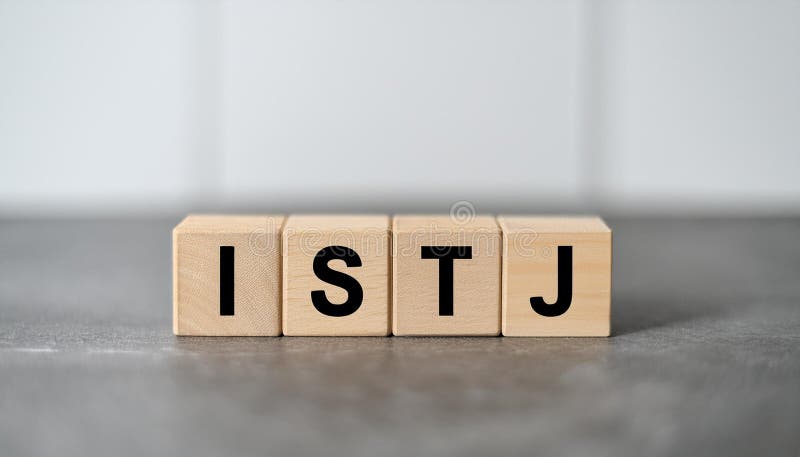 Wooden Cubes with Text ISTJ. Introversion, Sensing, Thinking, Judging ...