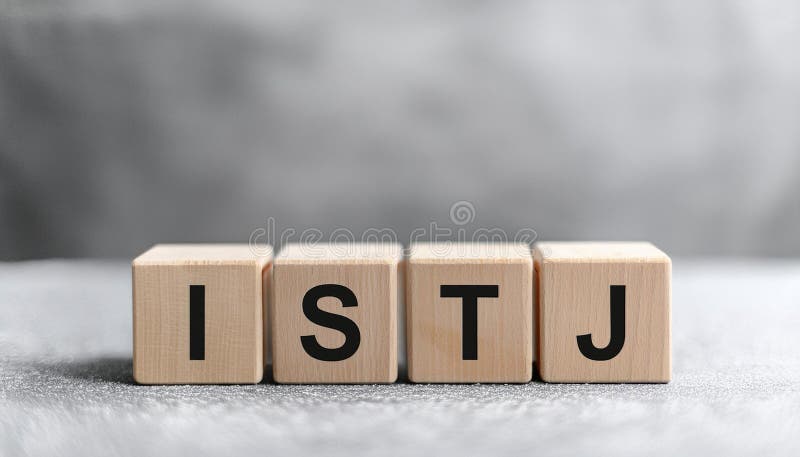 Wooden Cubes with Text ISTJ. Introversion, Sensing, Thinking, Judging ...