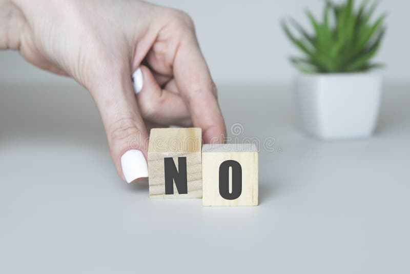 Negative Answer in a Checklist Stock Image - Image of closeup, customer ...